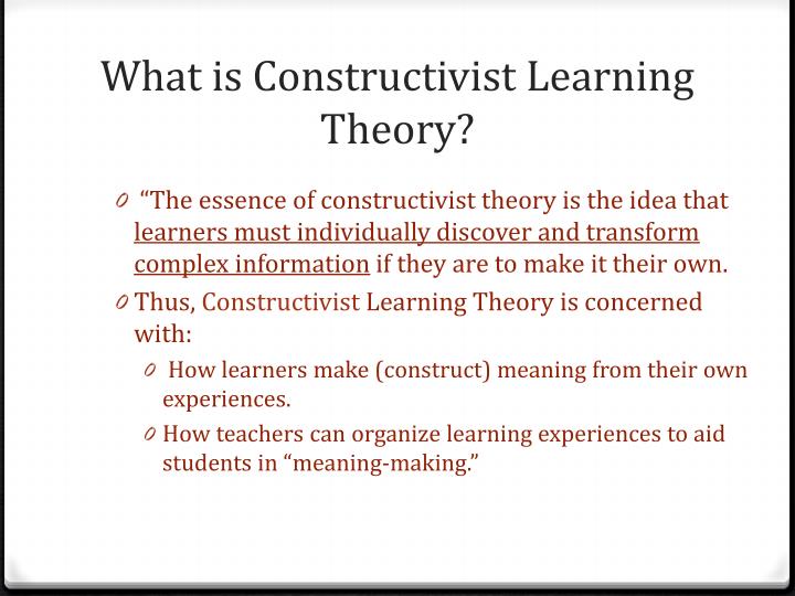 PPT - Constructivist Learning PowerPoint Presentation - ID:4762957