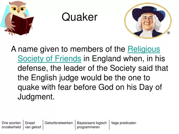 PPT - Quaker PowerPoint Presentation, free download - ID:4763034