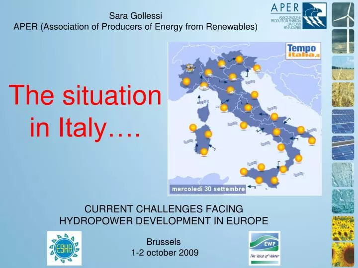 PPT - CURRENT CHALLENGES FACING HYDROPOWER DEVELOPMENT IN EUROPE ...
