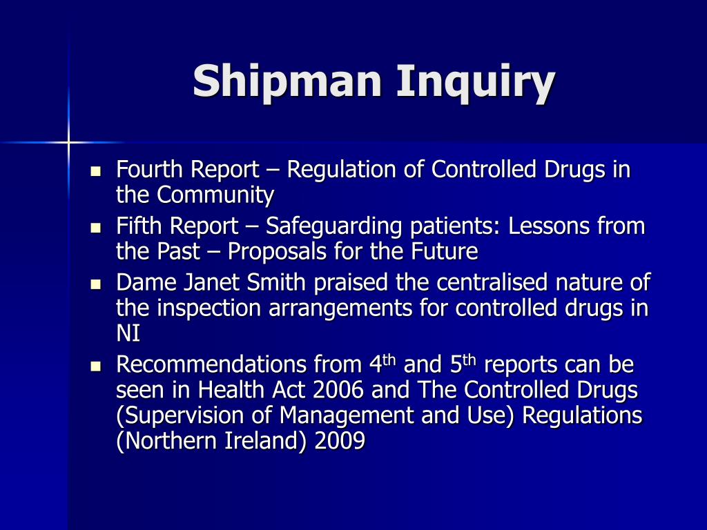 PPT - Controlled Drugs Regulations in Northern Ireland: Ensuring Safe ...