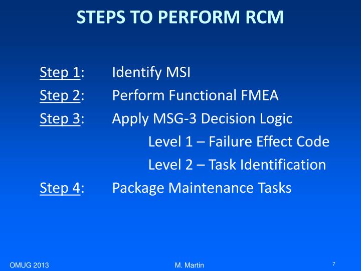 PPT - RELIABILITY CENTRED MAINTENANCE (RCM) PowerPoint Presentation ...