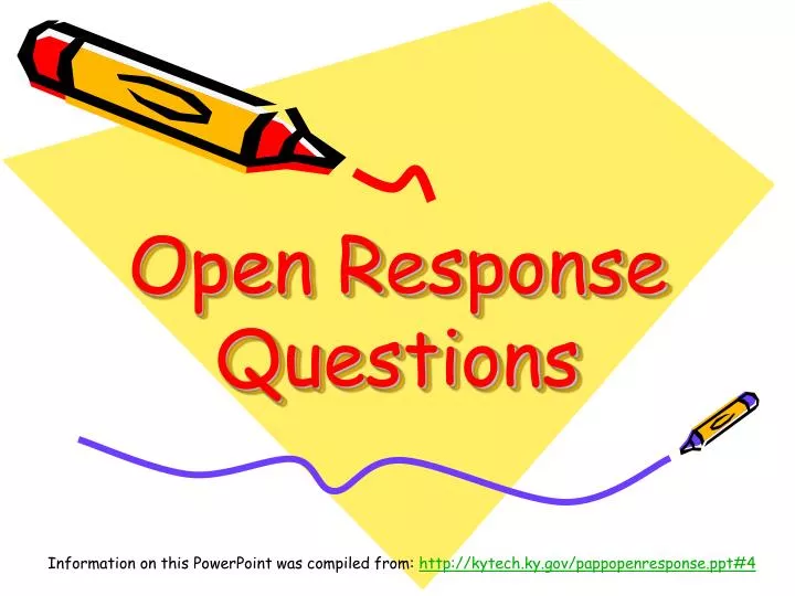 PPT - Open Response Questions PowerPoint Presentation, free download ...