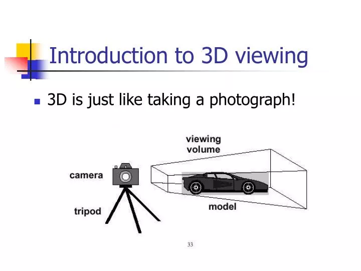 PPT - Introduction to 3D viewing PowerPoint Presentation, free download ...