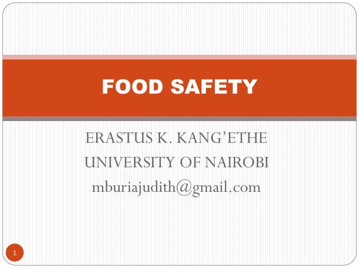 PPT - FOOD SAFETY PowerPoint Presentation, free download - ID:4766321
