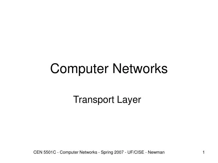PPT - Computer Networks PowerPoint Presentation, free download - ID:4766838