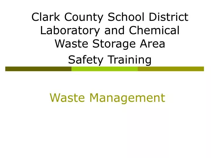 PPT - Waste Management PowerPoint Presentation, free download - ID:4766903