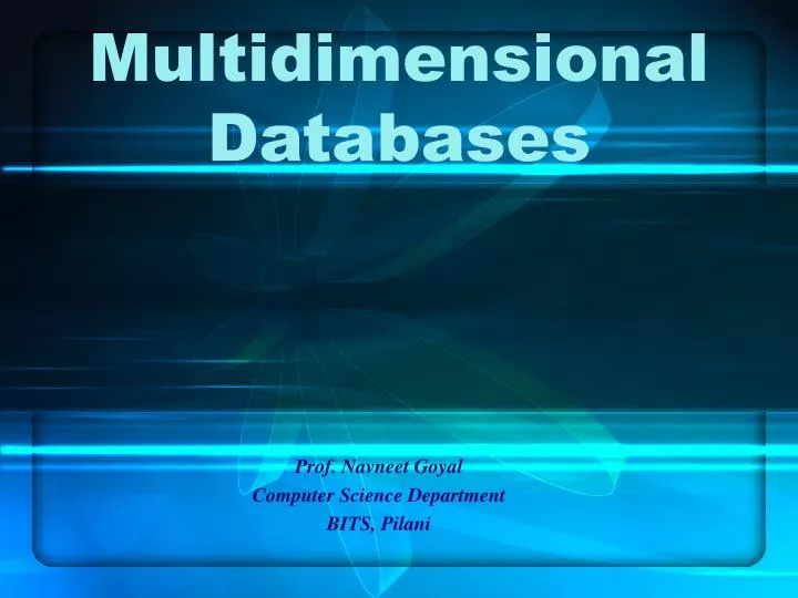 PPT - Multidimensional Databases PowerPoint Presentation, free download - ID:4767374