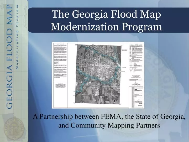 PPT - The Georgia Flood Map Modernization Program PowerPoint ...