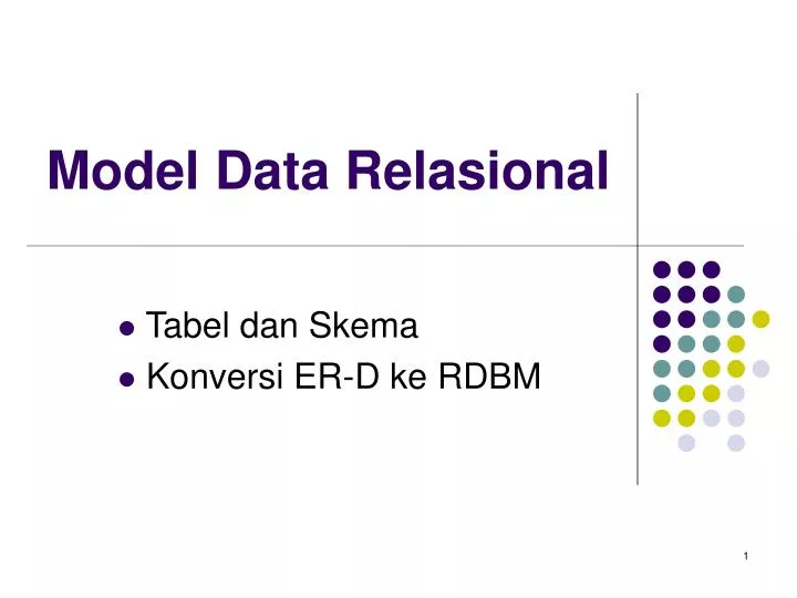PPT - Model Data Relasional PowerPoint Presentation, free download - ID ...