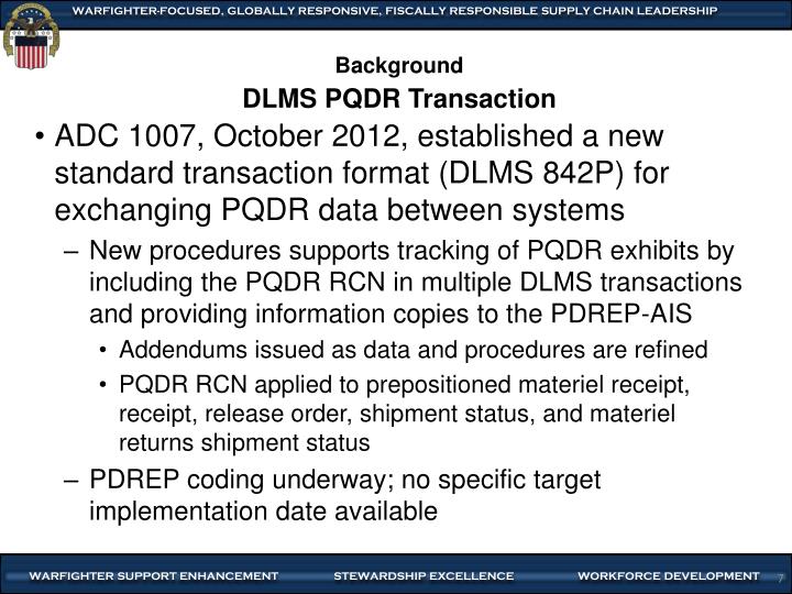 PPT - Foreign Military Sales (FMS) Supply Discrepancy Report (SDR ...