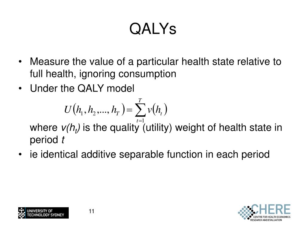 PPT - Economic Evaluation in Healthcare: QALY Analysis PowerPoint ...