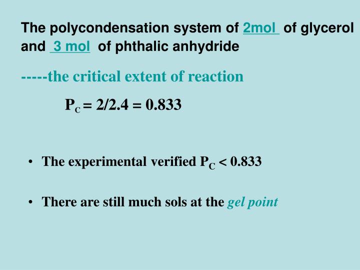 PPT - Part 1 An Introduction to Polycondensation PowerPoint ...