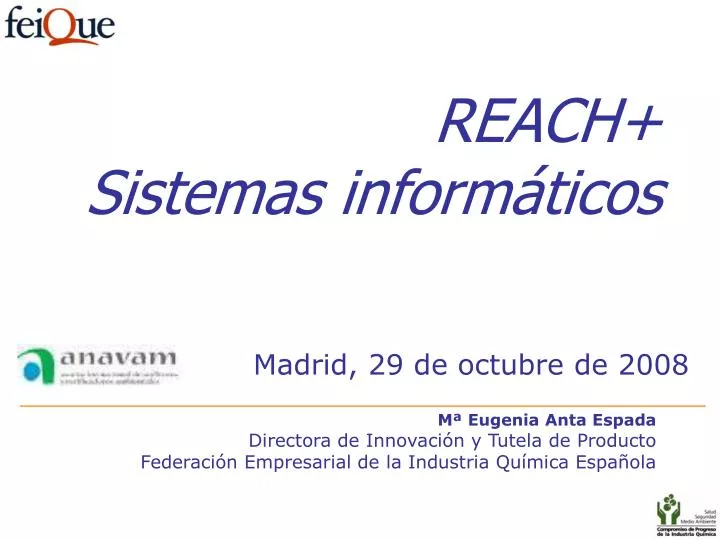 PPT - REACH+ Sistemas informáticos PowerPoint Presentation, free ...