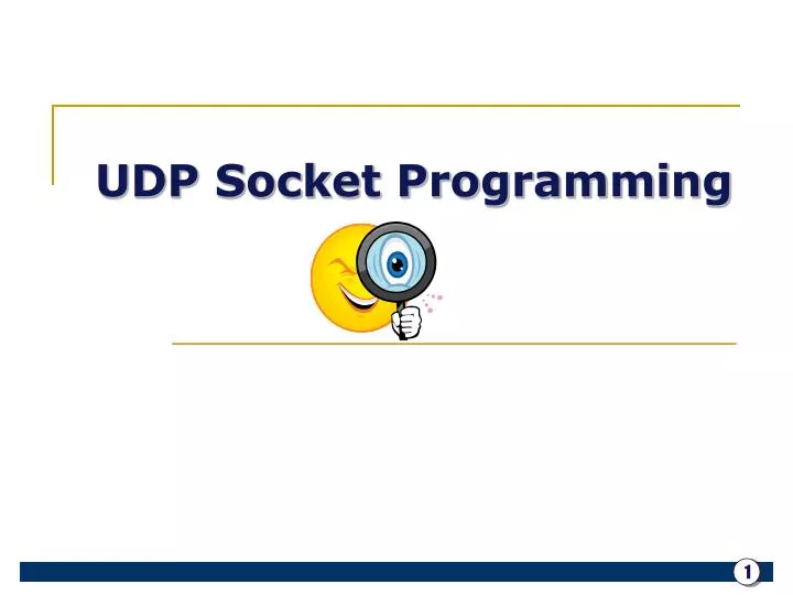 PPT - UDP Socket Programming PowerPoint Presentation, free download ...