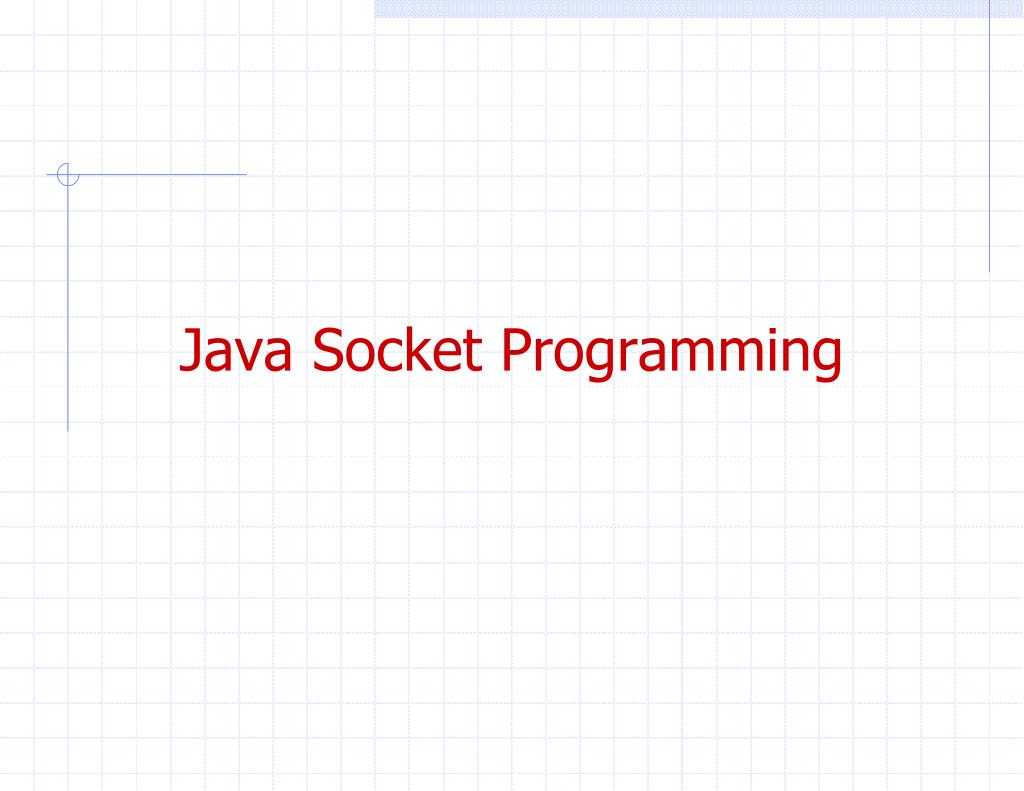 Ppt Socket Programming Cjava Cs587x Lecture 3 Department Of Computer Science Iowa State