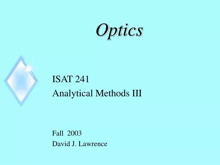 PPT - Optics PowerPoint Presentation, free download - ID:4770813