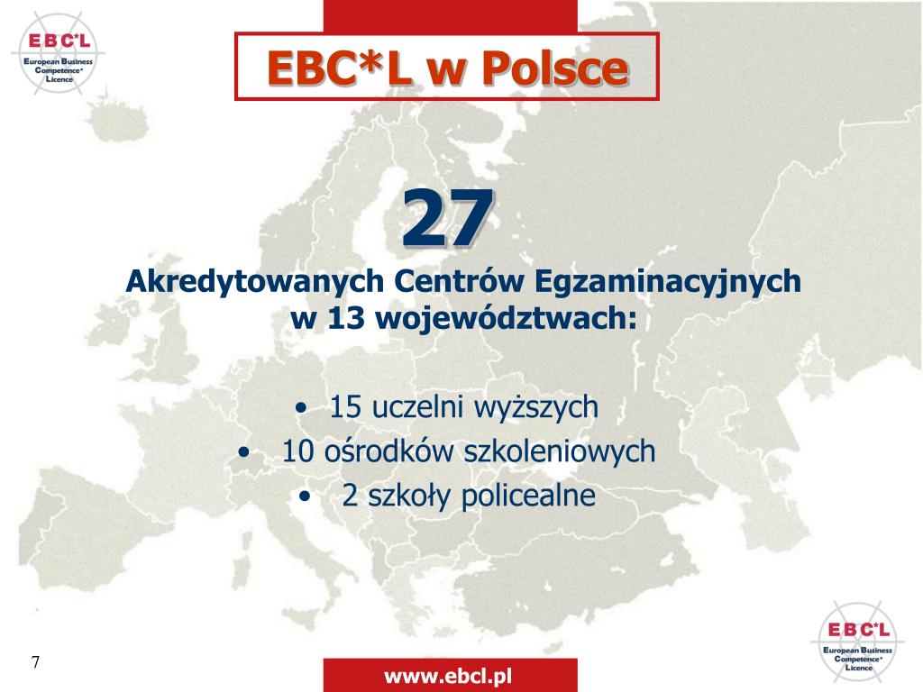 PPT - E B C*L Europejski Certyfikat Kompetencji Biznesowych PowerPoint ...