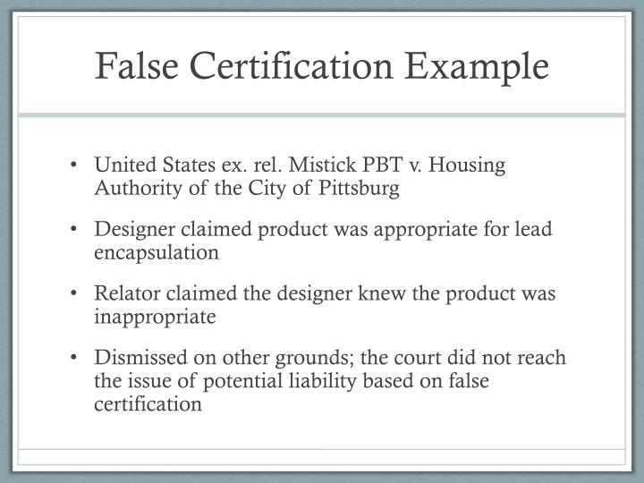 PPT - The False Claims Act PowerPoint Presentation - ID:4771389