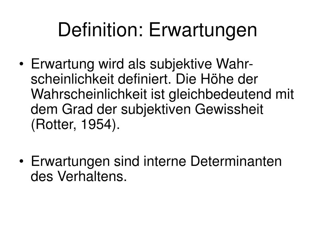PPT - Reaktionen und Erwartungen lernen: Sozial-kognitive Lerntheorie ...