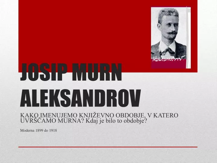 Josip Murn - Alchetron, The Free Social Encyclopedia