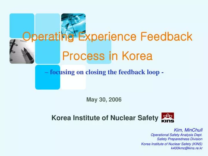 PPT - Operating Experience Feedback Process in Korea PowerPoint ...