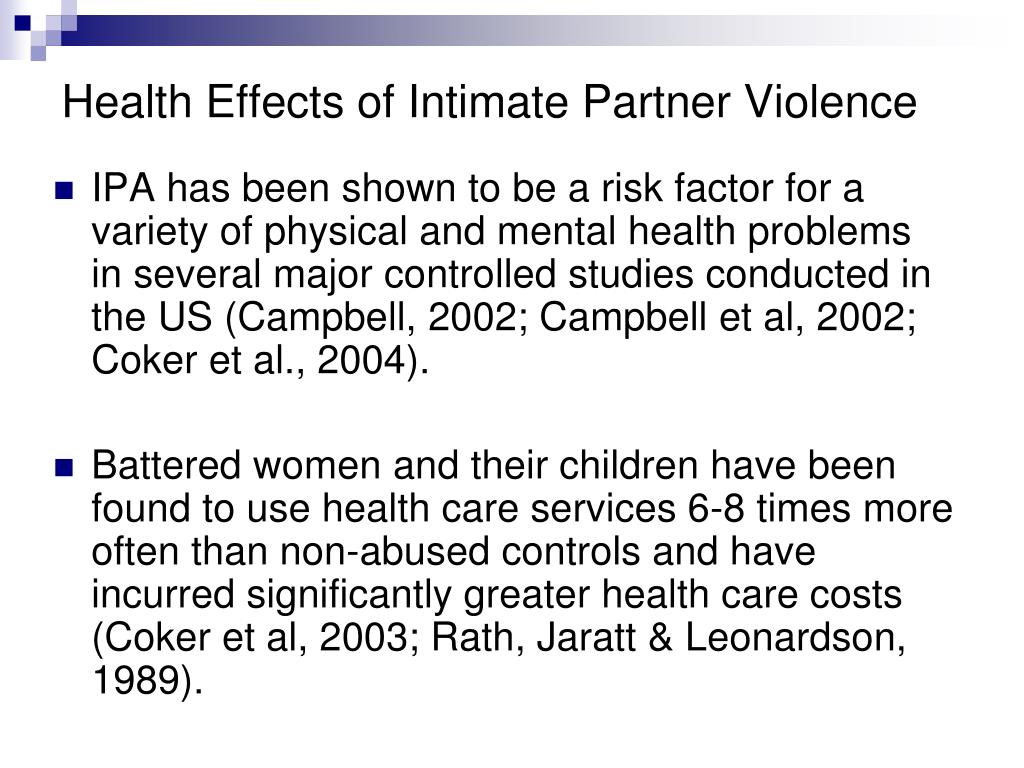 Ppt Understanding Intimate Partner Violence Powerpoint Presentation