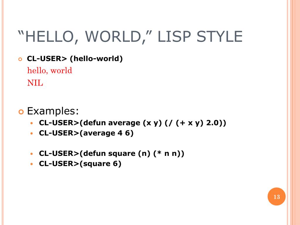 Ppt Practical Common Lisp Powerpoint Presentation Free Download Id