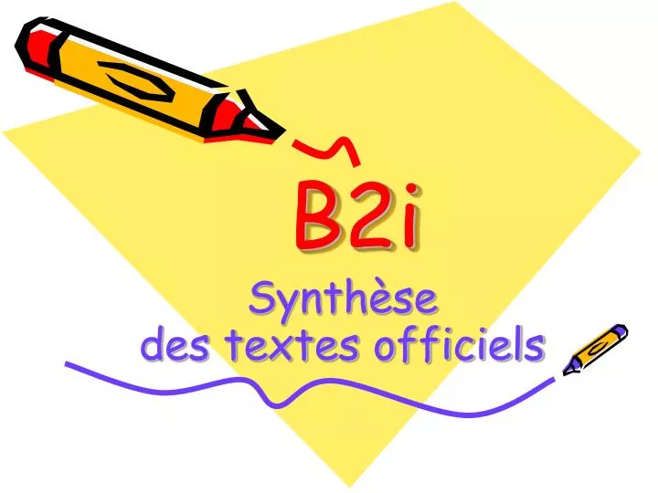 PPT - B2i PowerPoint Presentation, free download - ID:4775101