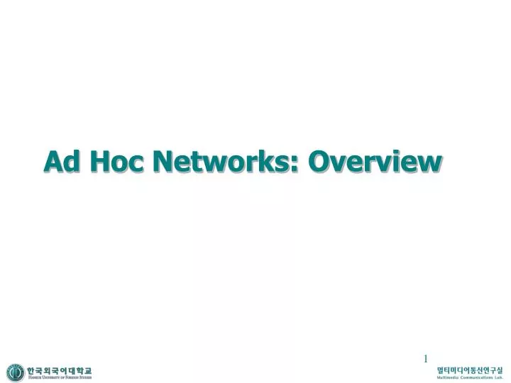 PPT - Ad Hoc Networks: Overview PowerPoint Presentation, free download - ID:4775263