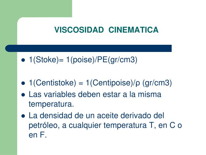 PPT - LA VISCOCIDAD Y SU CALCULO PowerPoint Presentation - ID:4775475