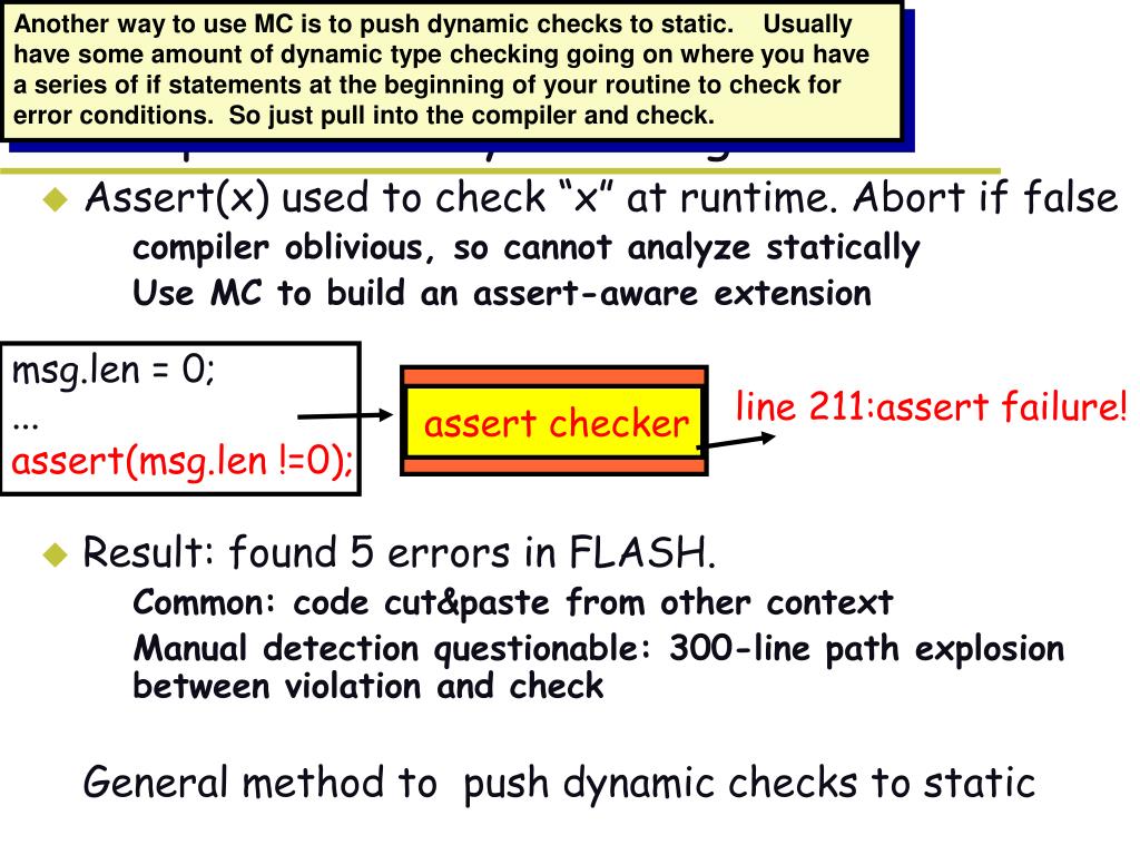 Ppt Using System Specific Compiler Extensions To Find Errors In Systems Code Powerpoint
