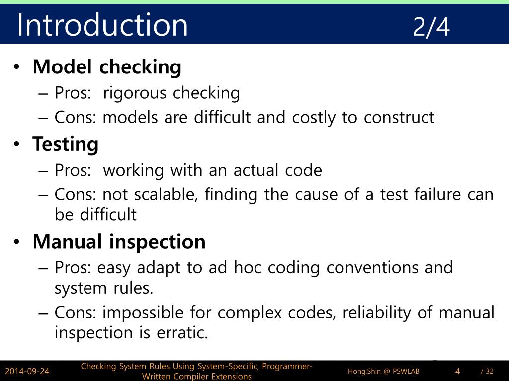 Ppt Checking System Rules Using System Specific Programmer Written Compiler Extensions