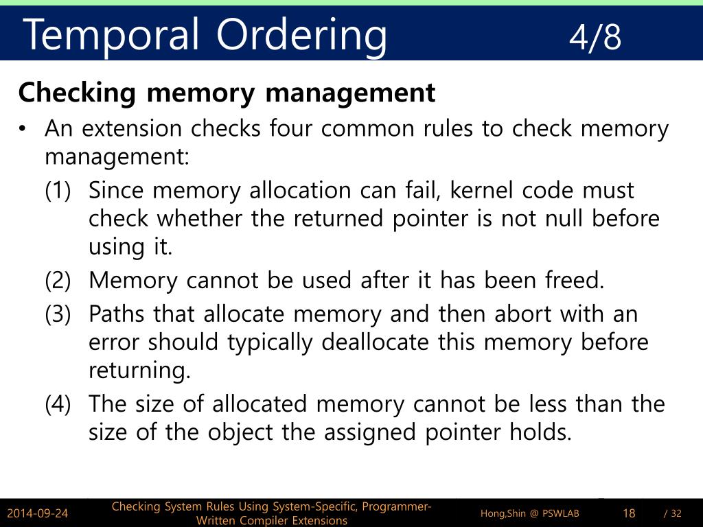Ppt Checking System Rules Using System Specific Programmer Written Compiler Extensions