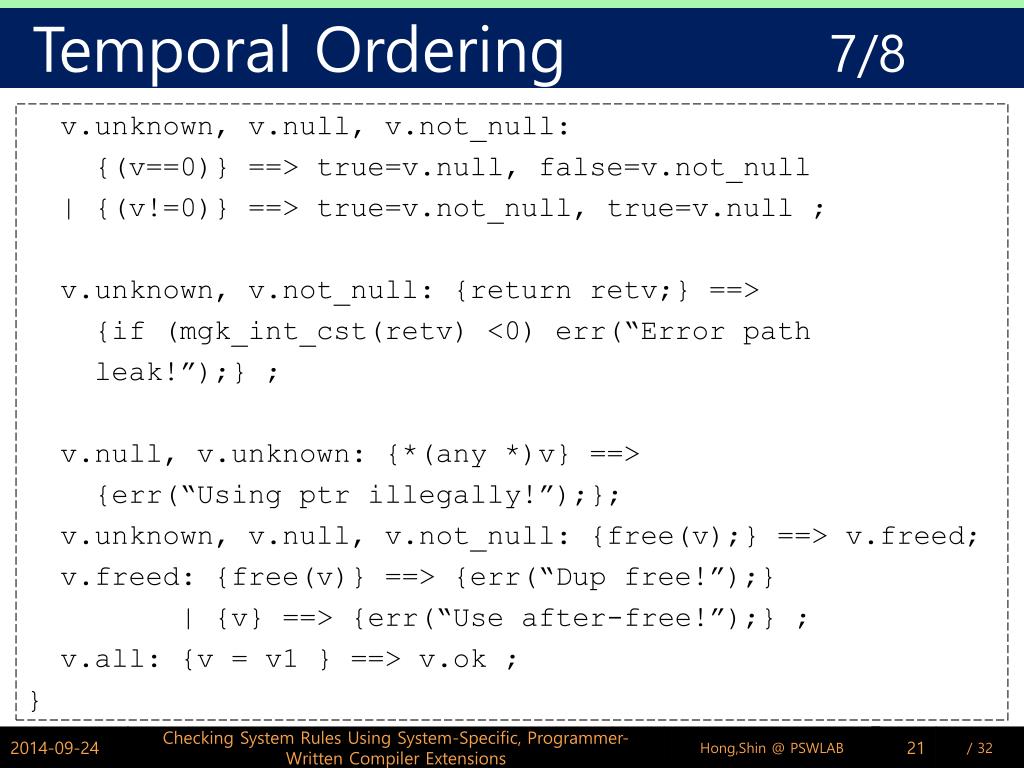 Ppt Checking System Rules Using System Specific Programmer Written Compiler Extensions 8913