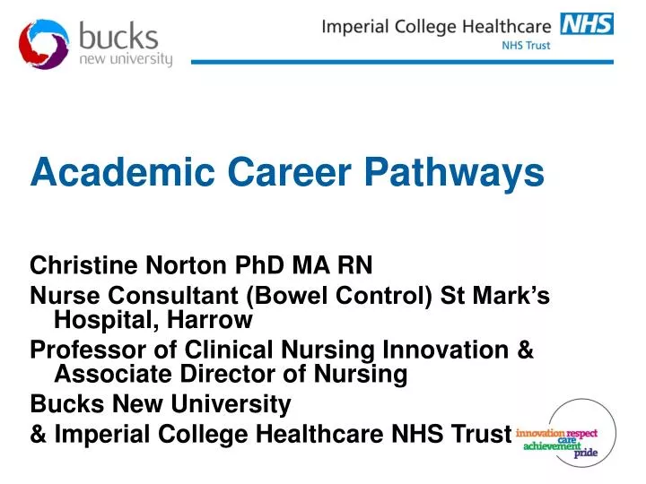 PPT - Academic Career Pathways PowerPoint Presentation, free download ...