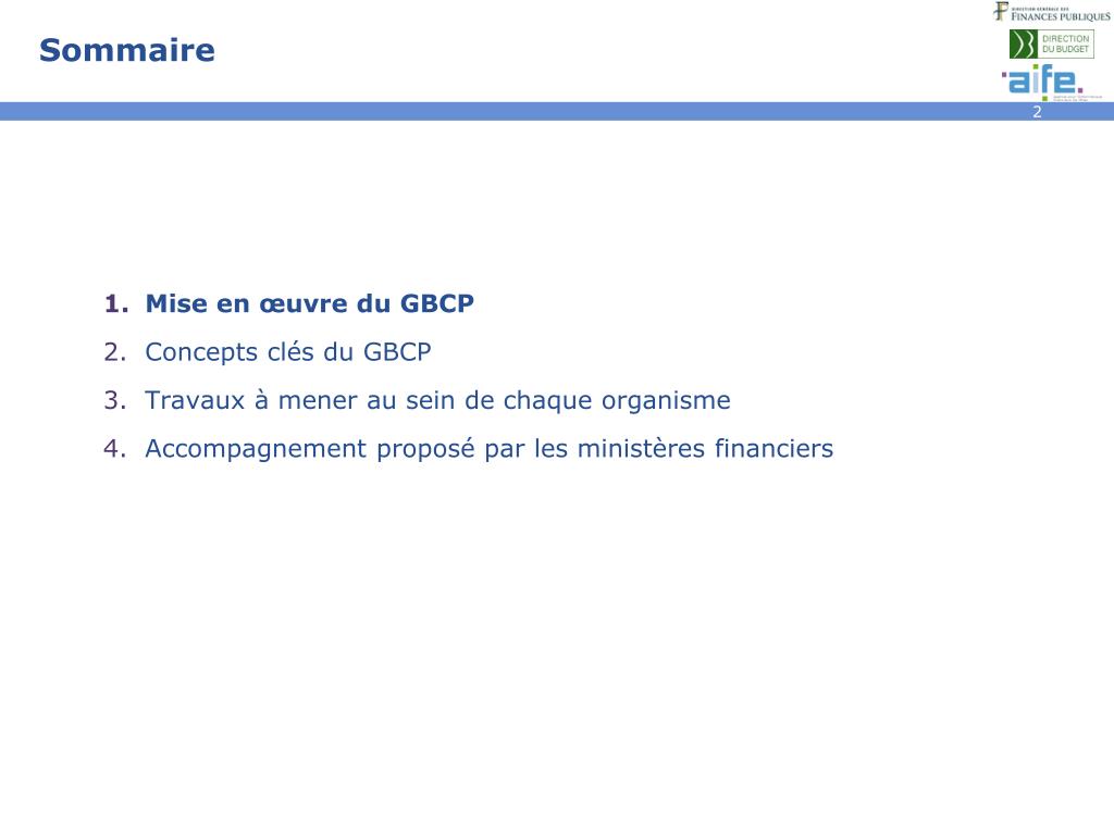 PPT - Gestion Budgétaire et Comptable Publique (GBCP) PowerPoint Presentation - ID:4776405