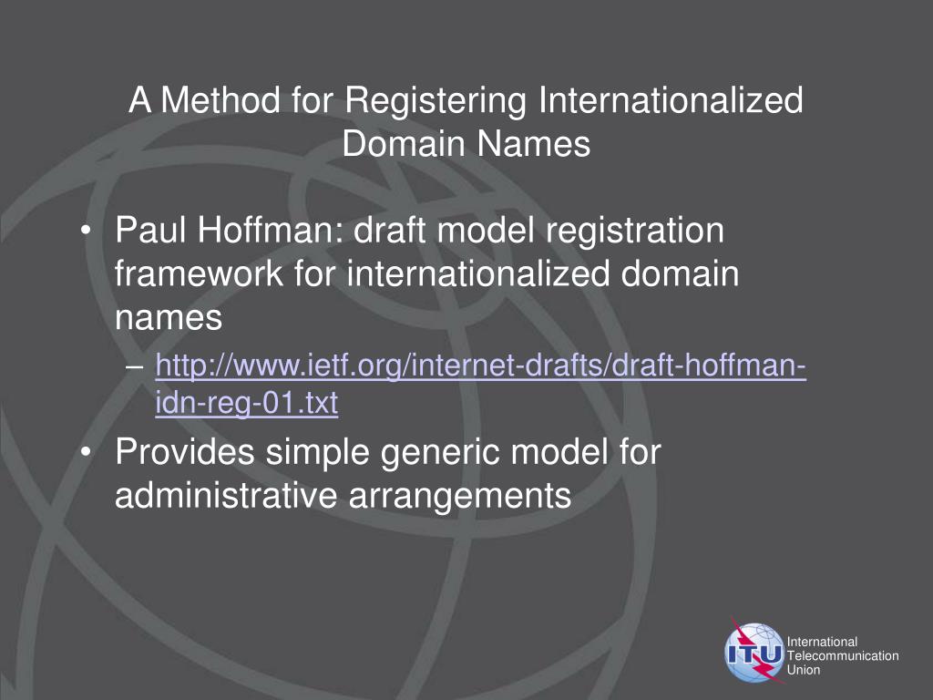 PPT - Introduction to Internationalized Domain Names (IDN) PowerPoint ...
