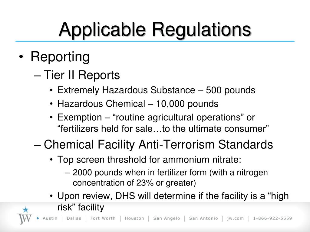 PPT - TEXAS AG INDUSTRIES ASSOCIATION Regulatory Compliance After the ...