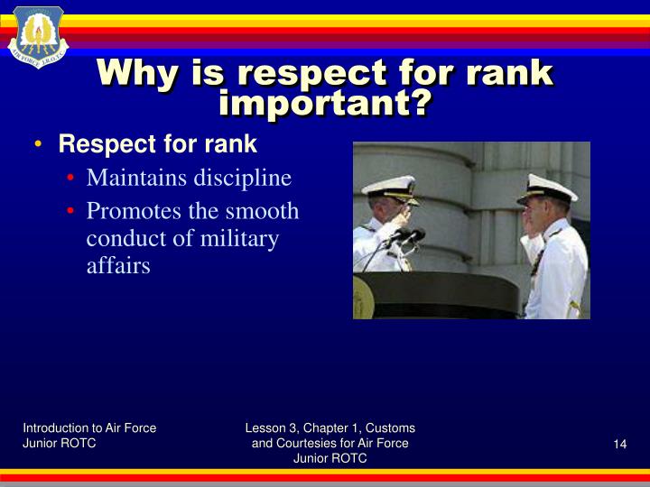 PPT - Customs and Courtesies for Air Force Junior ROTC PowerPoint ...