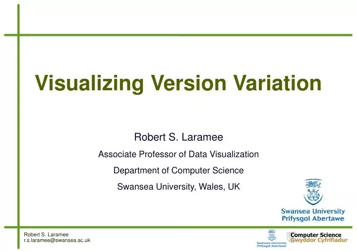 PPT - Visualizing Version Variation PowerPoint Presentation, free ...