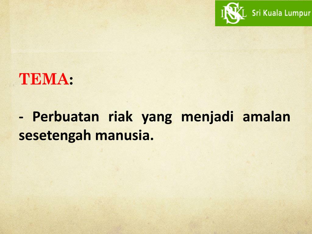 PPT - PUISI TRADISIONAL SYAIR MAKNA RIAK PowerPoint Presentation, free ...