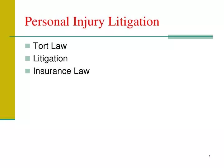 PPT - Personal Injury Litigation PowerPoint Presentation, free download ...