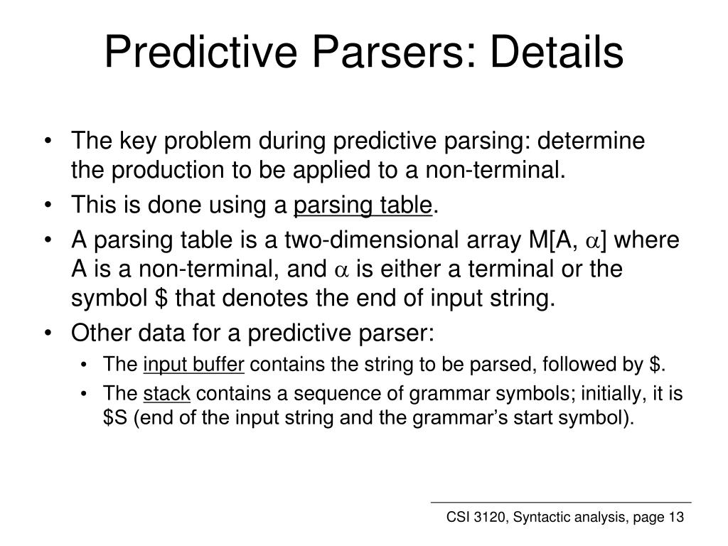 PPT - Syntactic Analysis and Parsing PowerPoint Presentation, free ... PPT - Syntactic Analysis and Parsing PowerPoint Presentation, free ...