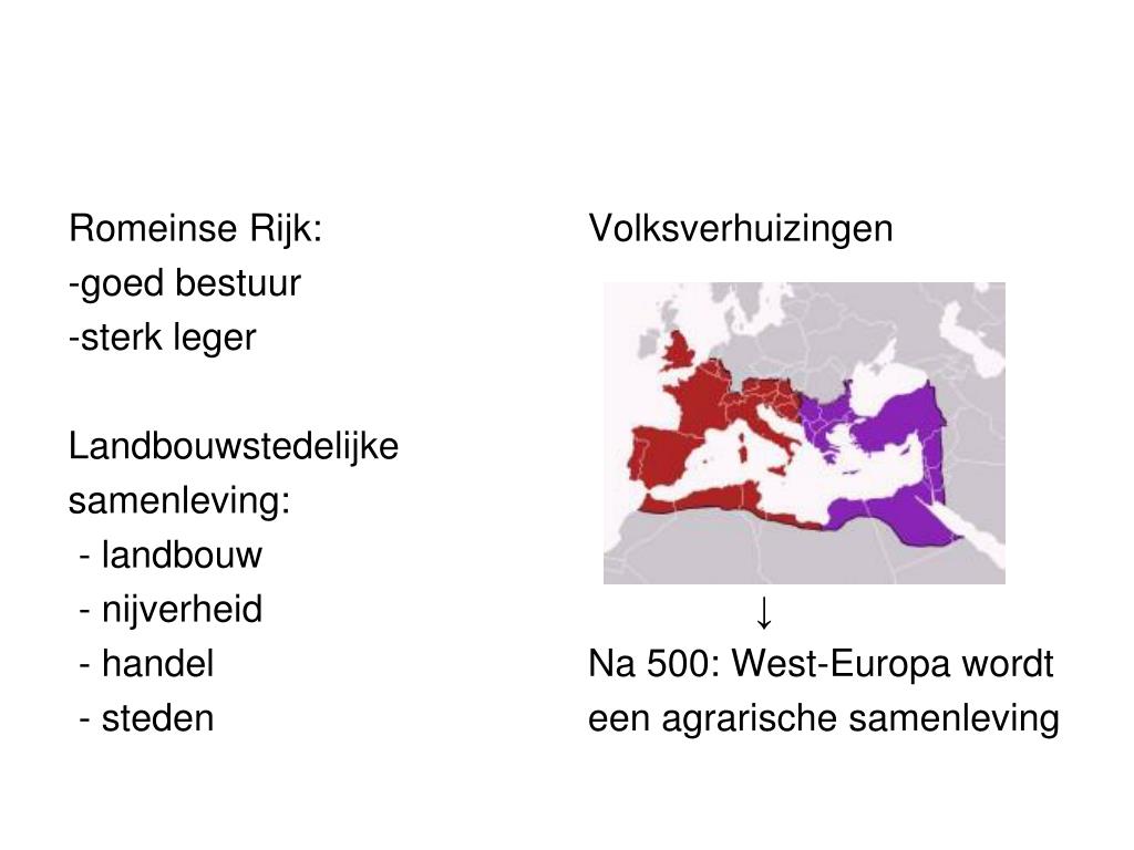 PPT - Romeinse Rijk: -goed bestuur -sterk leger Landbouwstedelijke ...