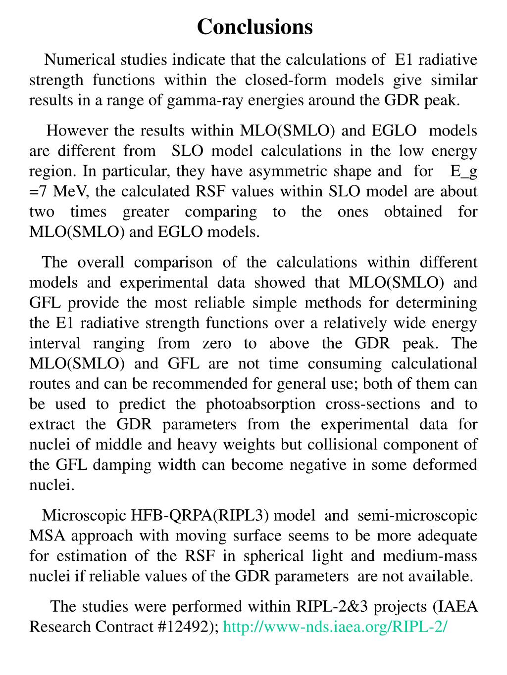 Ppt The Simplified Description Of Dipole Radiative Strength Function