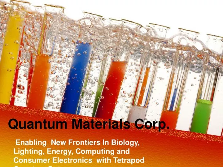 PPT - Quantum Materials Corp. PowerPoint Presentation, free download ...
