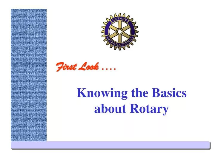 PPT - Knowing the Basics about Rotary PowerPoint Presentation, free ...