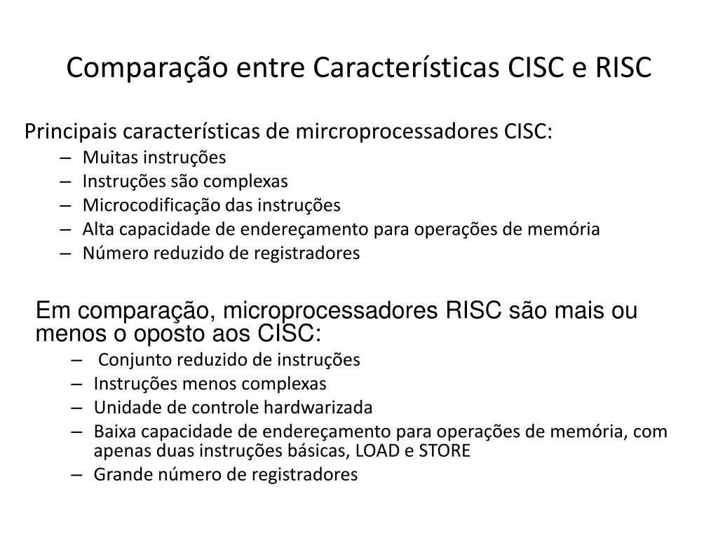 PPT - ARQUITETURAS RISC E CISC PowerPoint Presentation, free download ... PPT - ARQUITETURAS RISC E CISC PowerPoint Presentation, free download ...