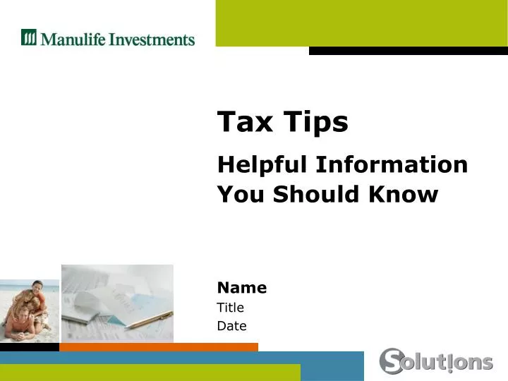 PPT - Tax Tips Helpful Information You Should Know PowerPoint ...