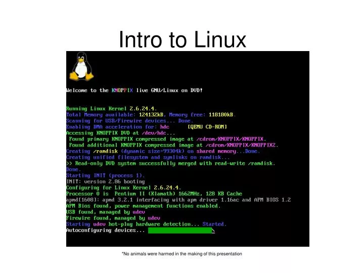 PPT - Intro to Linux PowerPoint Presentation, free download - ID:4786786